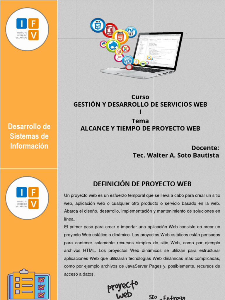 SEM2 - Conociendo Referente Al Alcance y Tiempo de Proyecto Web | PDF ...