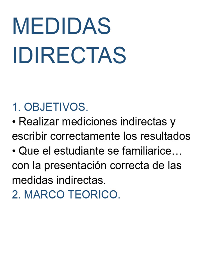 LABORATORIO UMSS MEDIDAS INDIRECTAS Ing Ordoñez | PDF | Medición | Volumen