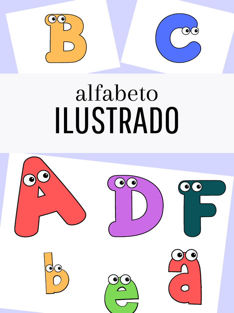 Alfabeto Ilustrado Colorido | PDF | Artes Linguísticas e Disciplina