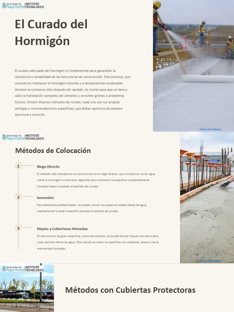 Curado del Hormigón: Métodos y Beneficios | PDF | Hormigón | Materiales