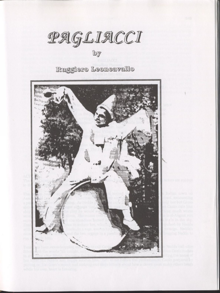 Castel - Leoncavallo - I Pagliacci Complete | PDF
