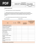 Haccp Plan | PDF | Verification And Validation | Metal Detector