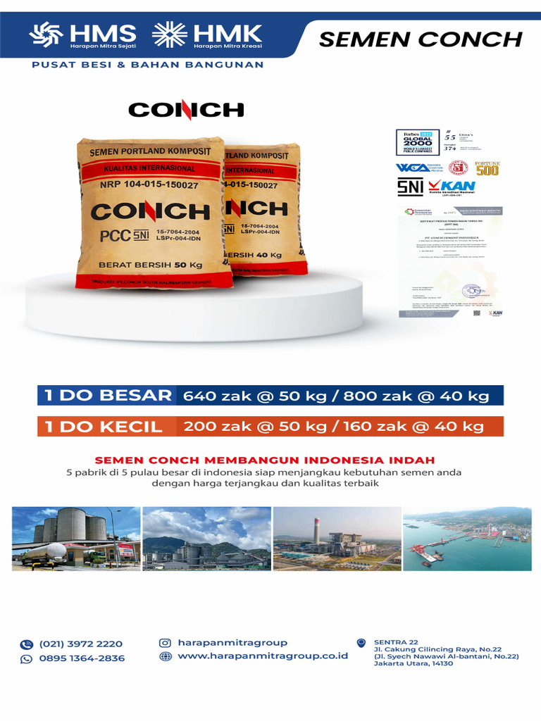 Semen Conch PCC SNI - Compressed | PDF