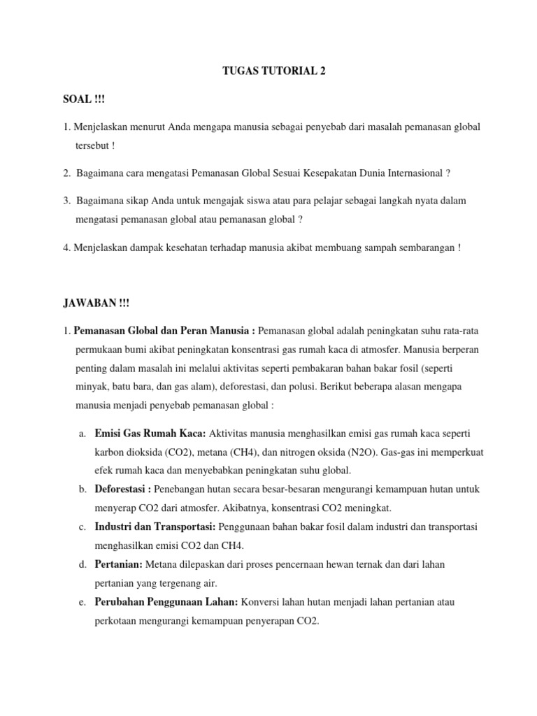 Tugas Tutorial 2 PLH | PDF | Kesehatan Holistik | Teknologi & Rekayasa