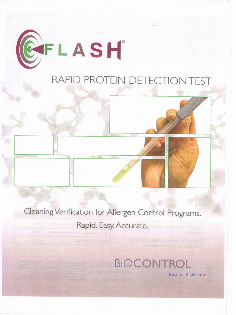 Arachem - Protein Residues Test Kit (FLASH) | PDF