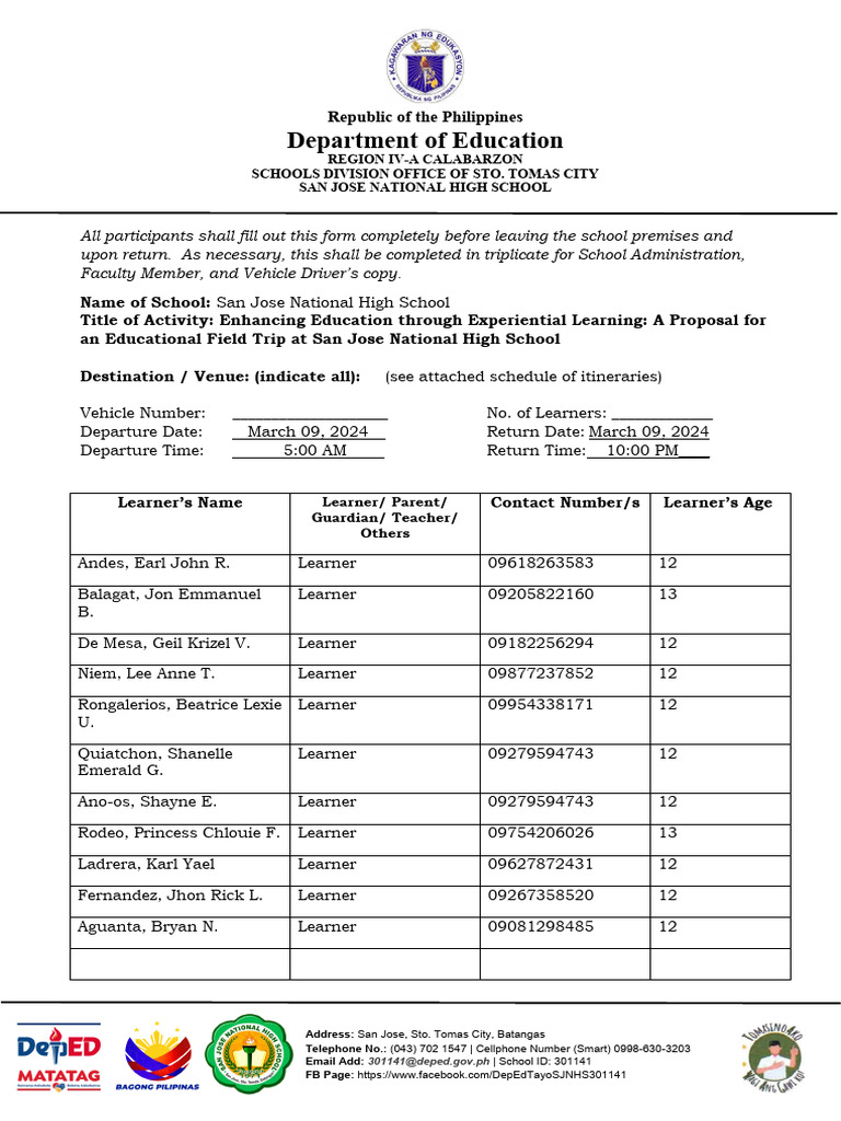 MASTERLIST WITH AGE FOR INSURANCE 7 Jacinto | PDF