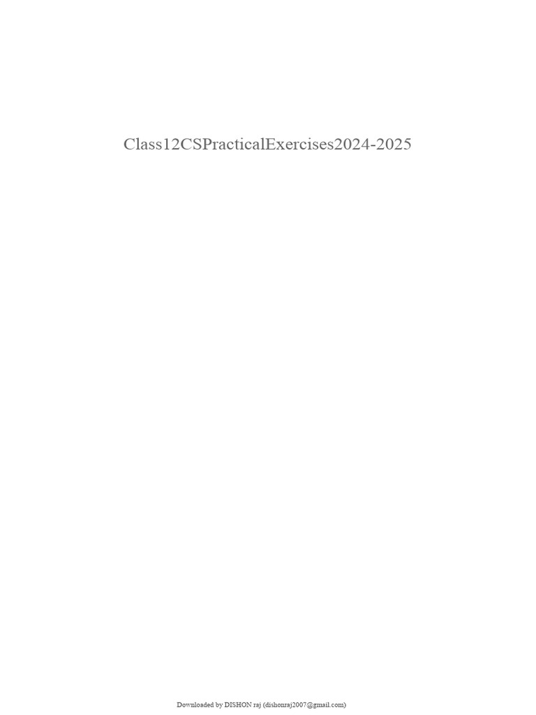 12 Practical File 2024-25 | PDF | Text File | Computer Data