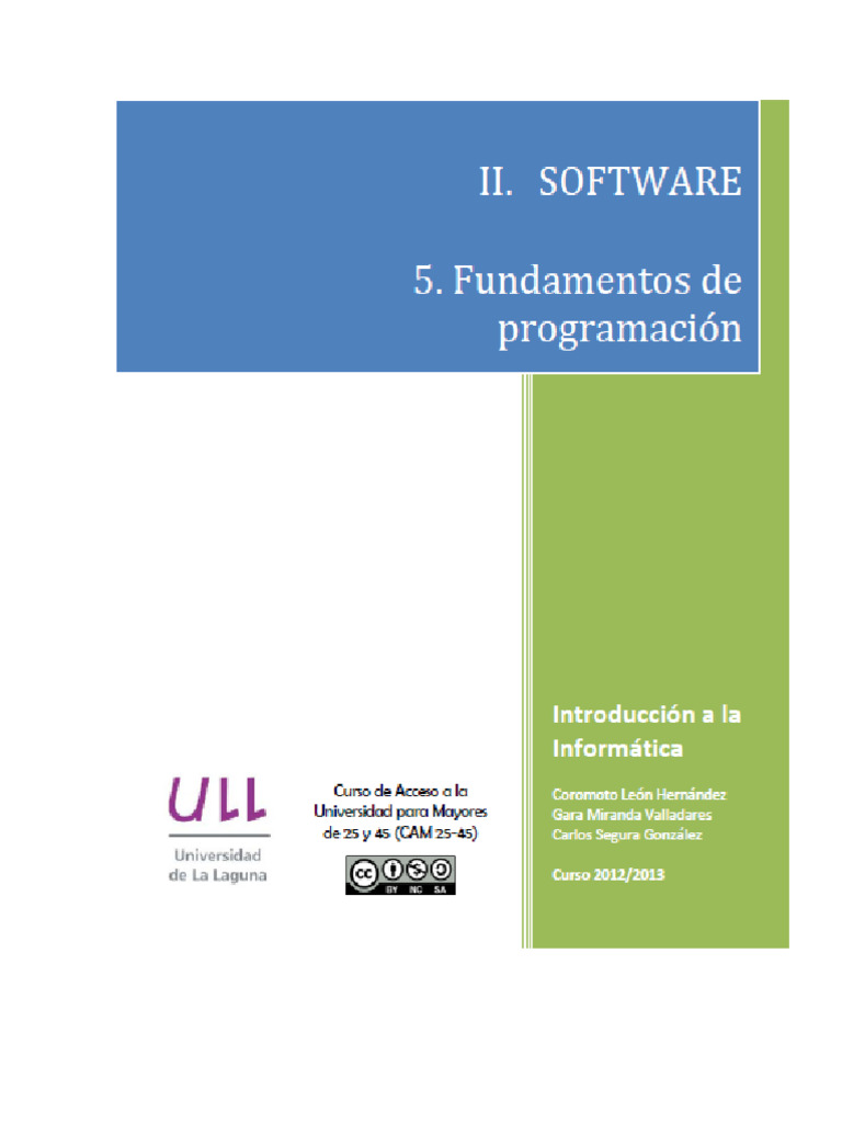 Programación | Descargar gratis PDF | Lenguaje de programación | Programación de computadoras