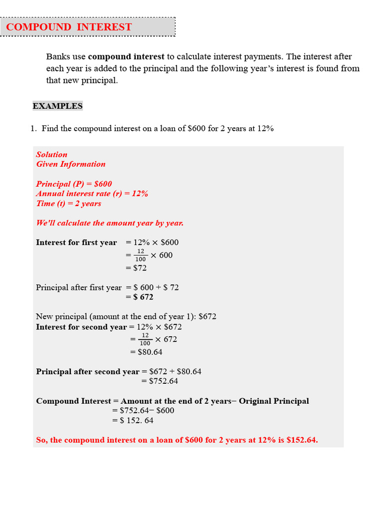 Consumer Arithmetic PART 4 | PDF | Interest | Compound Interest