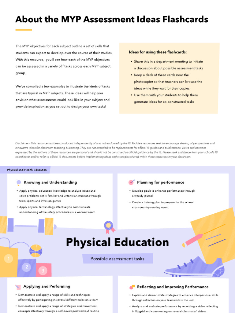 MYP Assessment Ideas Flashcards | PDF | Science | Mathematics