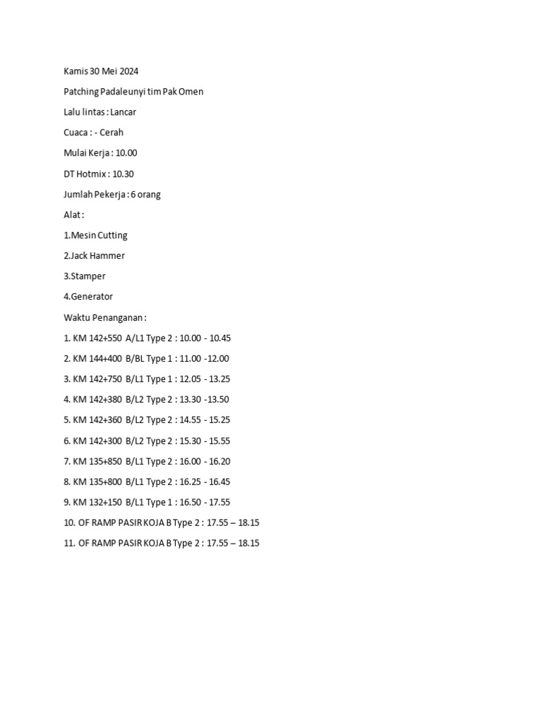 Patching 30 Mei 2024 | PDF
