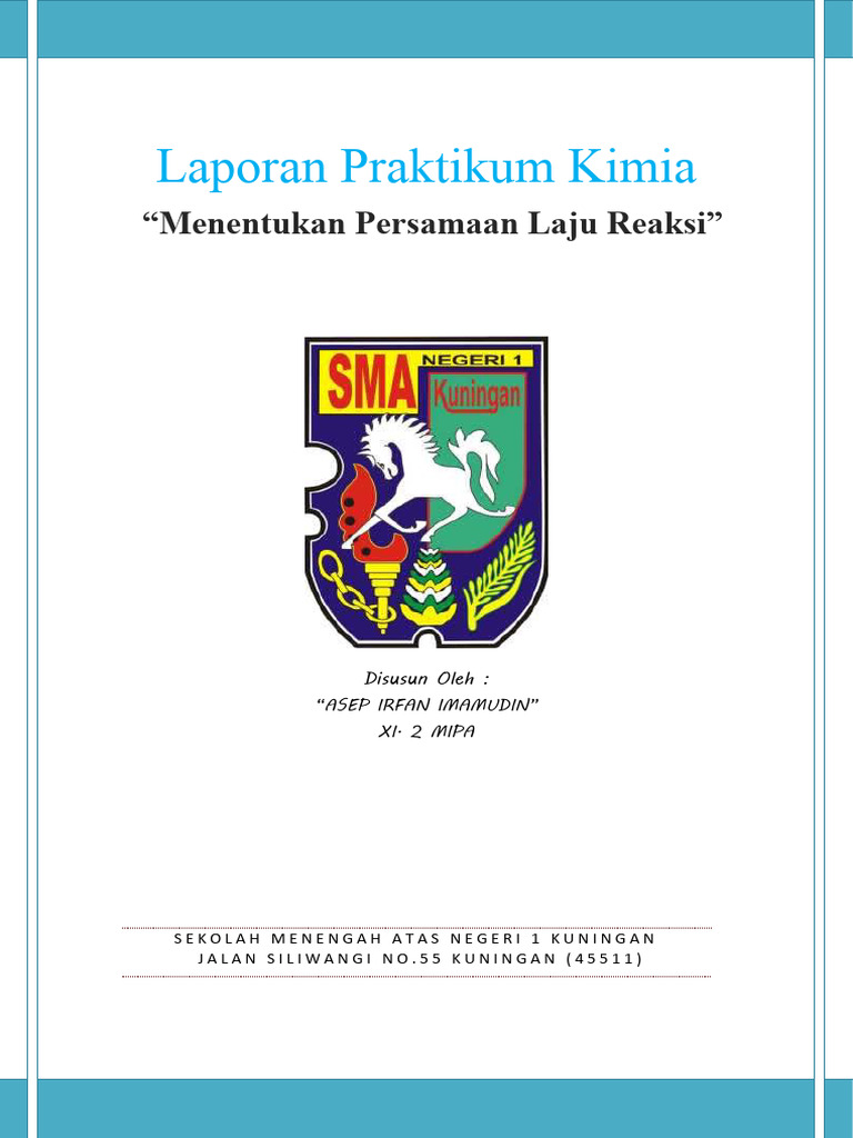 Laporan Kimia (Laju Reaksi) | PDF | Metode & Bahan Ajar | Teknologi & Rekayasa
