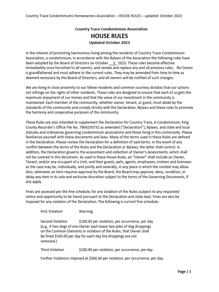 Country Trace Rules Regulations (Revised JAC 09-26-23) | PDF ...