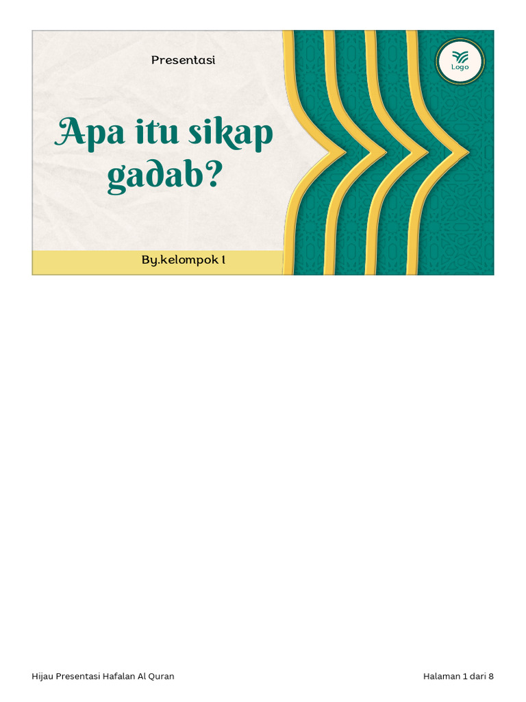 Menghindari Sikap Gadab dalam Islam | PDF
