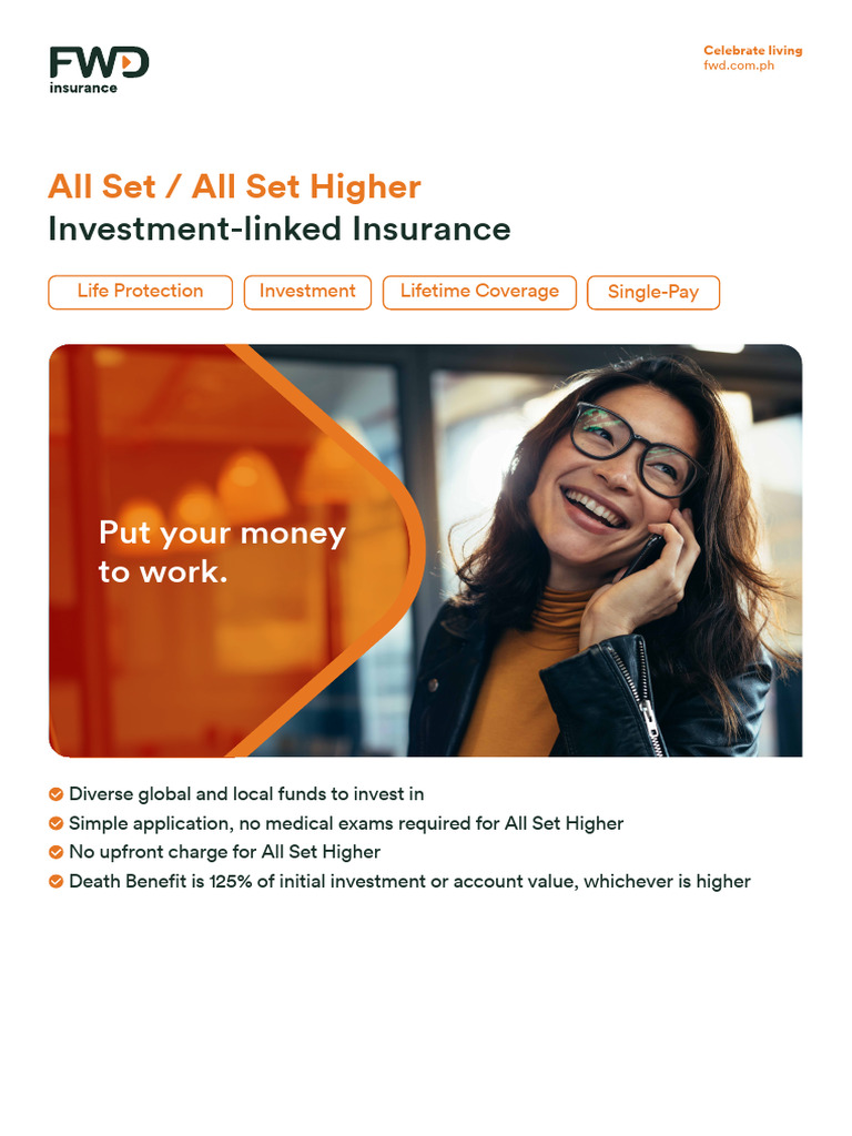 FWD All Set and All Set Higher Investment-Linked Insurance Brochure V3 ...