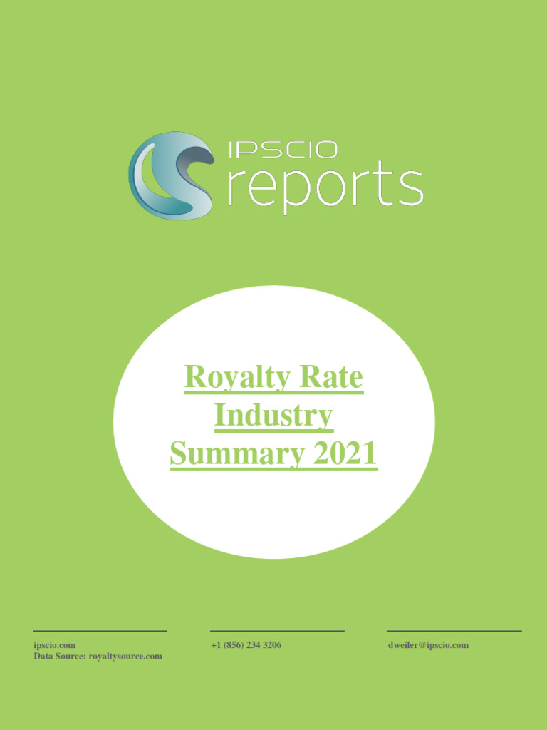 Royalty Rate Industry Summary 2021 | PDF | Royalty Payment | License