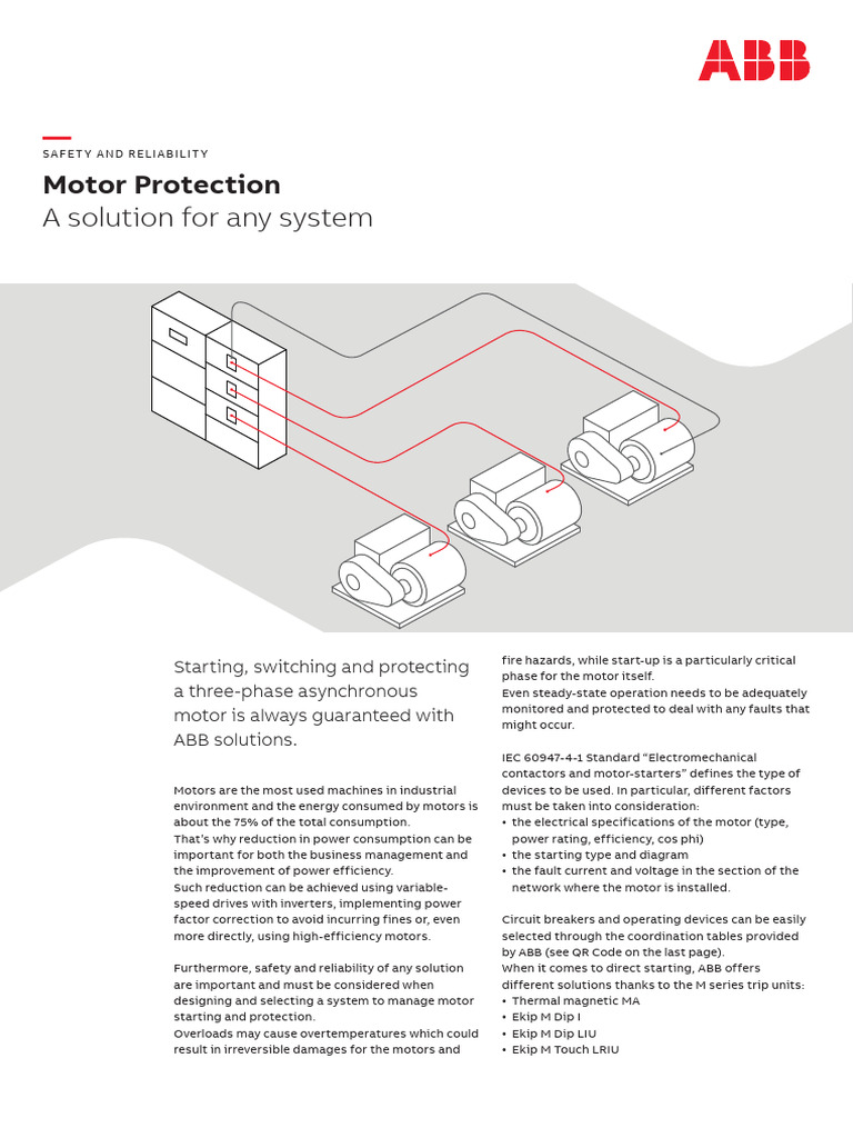 1SDC210112D0201 - Motor Protection | PDF | Electric Motor | Relay
