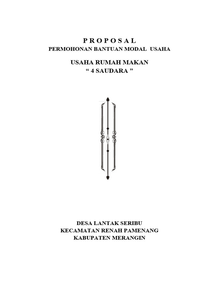 Proposal Ukm Sutarmo | PDF