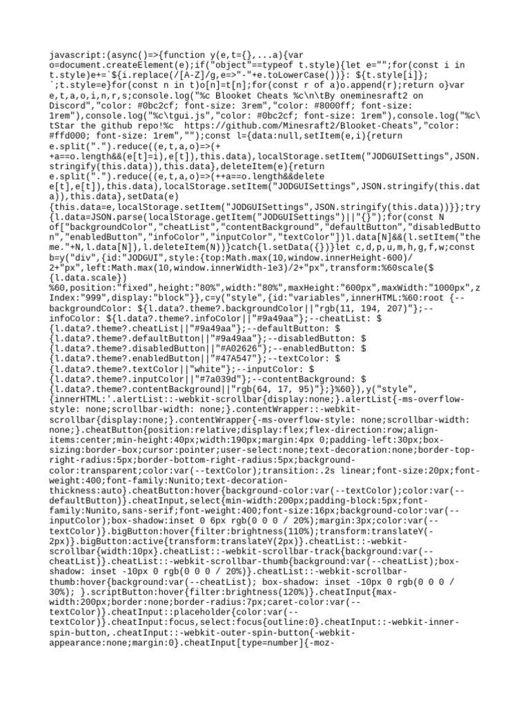 Blooket Gui Bookmarklet | PDF | Teaching Methods & Materials ...