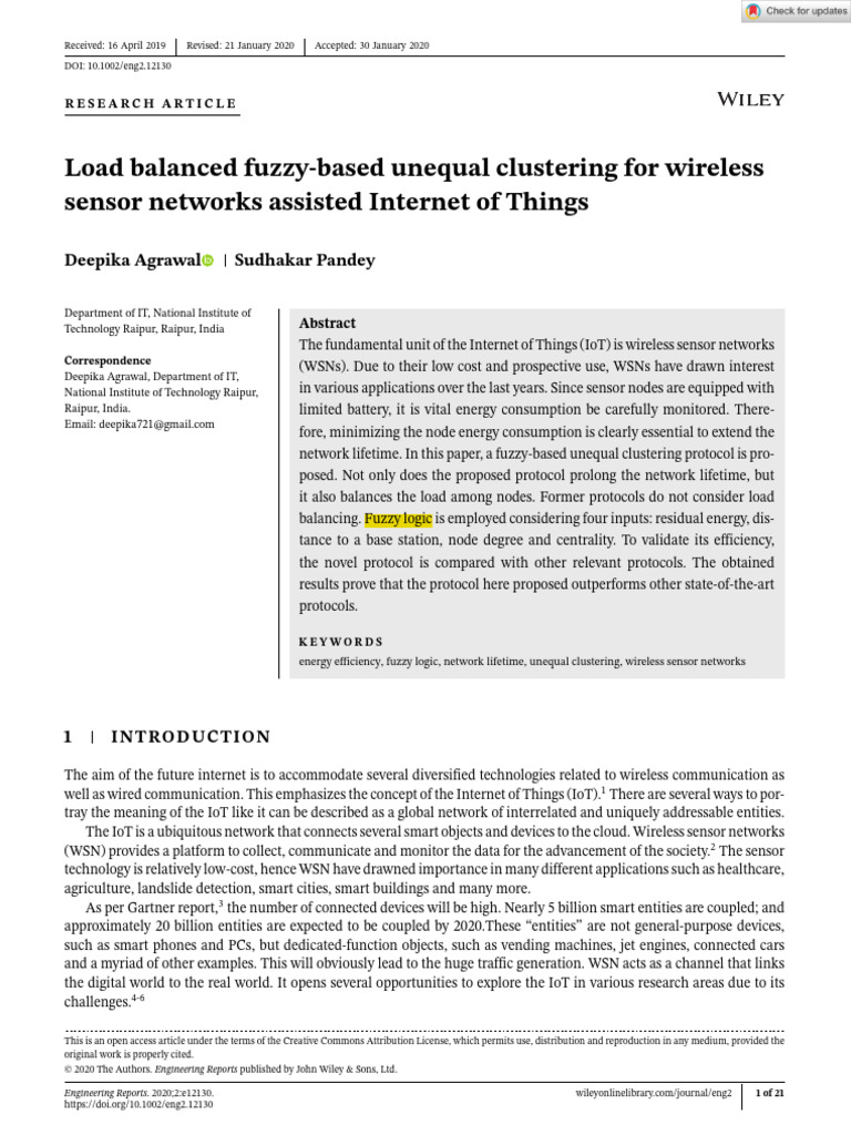 2020-Load Balanced Fuzzy-Based Unequal Clustering For Wirelesssensor Networks Assisted Internet ...
