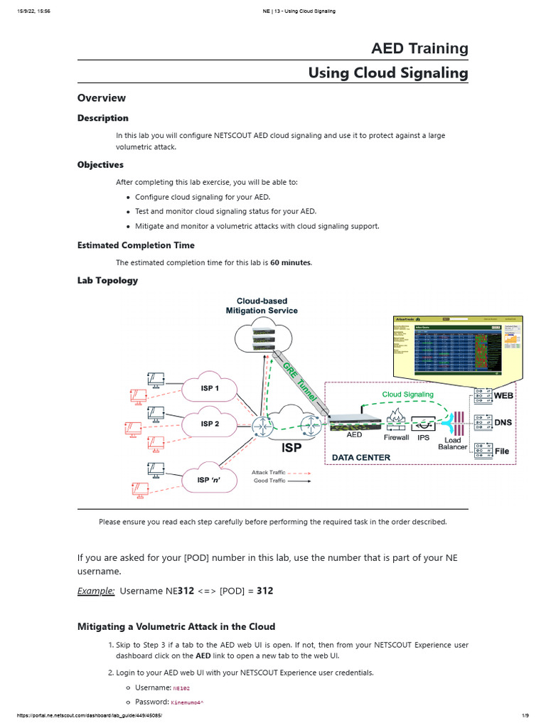 NE - 13 - Using Cloud Signaling | Download Free PDF | Cloud Computing | Ip Address