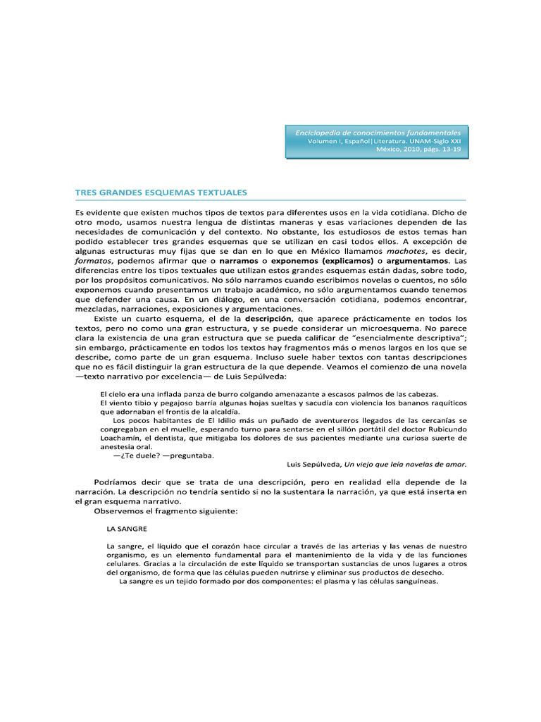 Esquemas Textuales | PDF