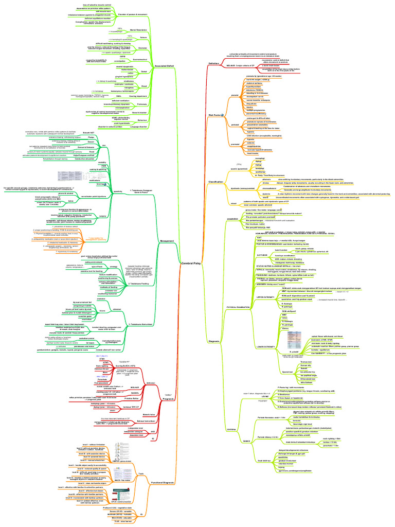 CP2 Mind Map | Download Free PDF | Cerebral Palsy | Preterm Birth