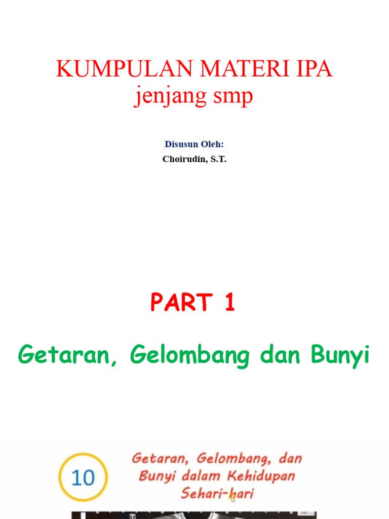 Materi IPA SMP: Getaran & Optik | PDF