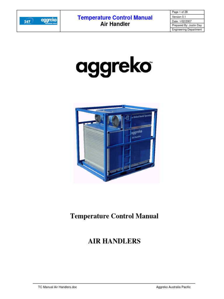 TC Manual Air Handlers | PDF | Water | Building Automation