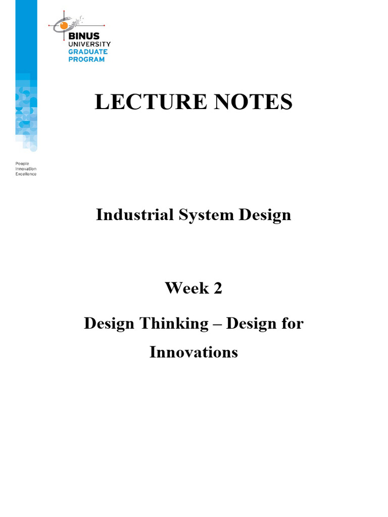 LN2-W1-S2-R1 Design For Innovations in Industry 4.0 | PDF | Design ...