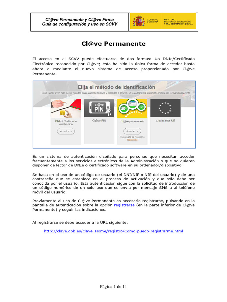 Clave Permanente y Clave Firma | PDF | Contraseña | Autenticación