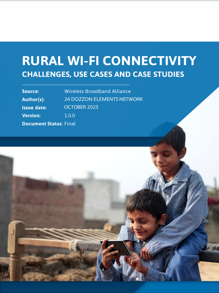 WBARural Wi Fi Connectivity PLAN | Download Free PDF | Wi Fi | Internet Access