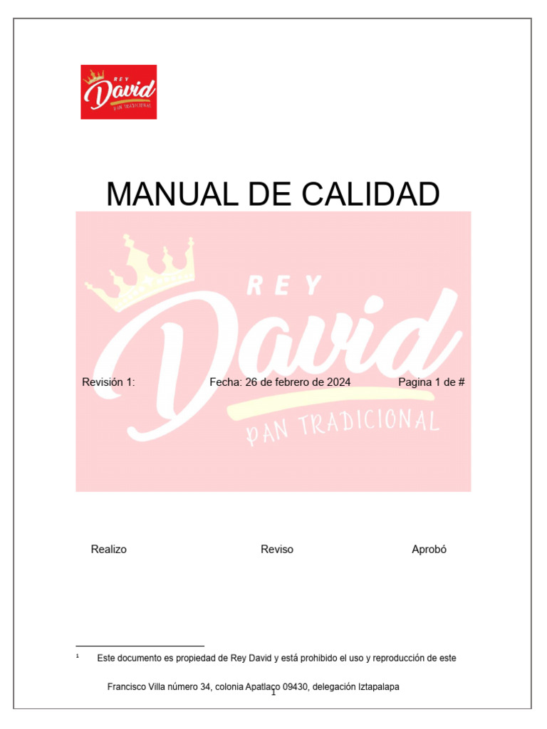 Man Ac 001 | PDF | Calidad (comercial) | Panes