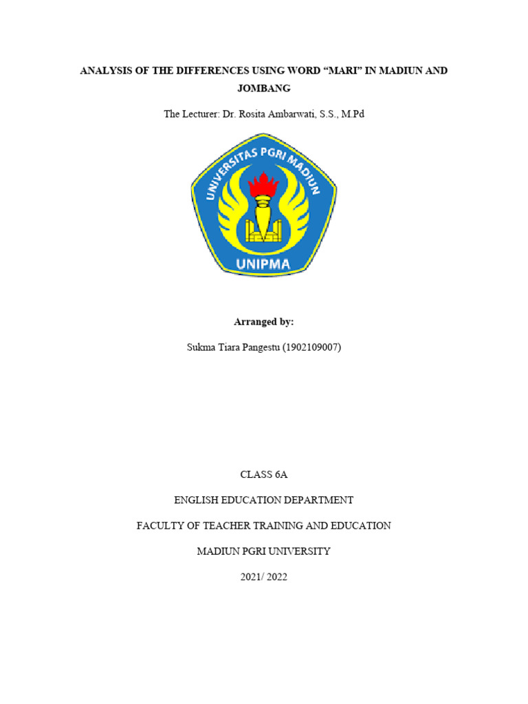 Makalah UTS Socio Rara | PDF | Java | Dialectology