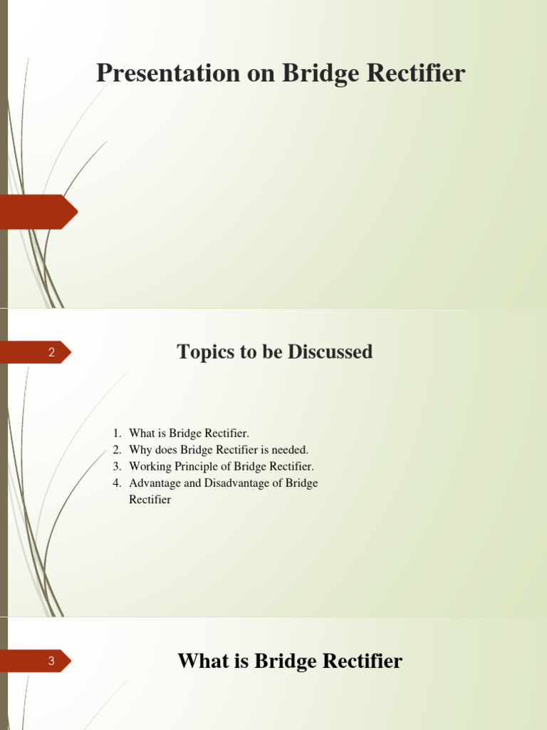 Bridge Rectifier | PDF