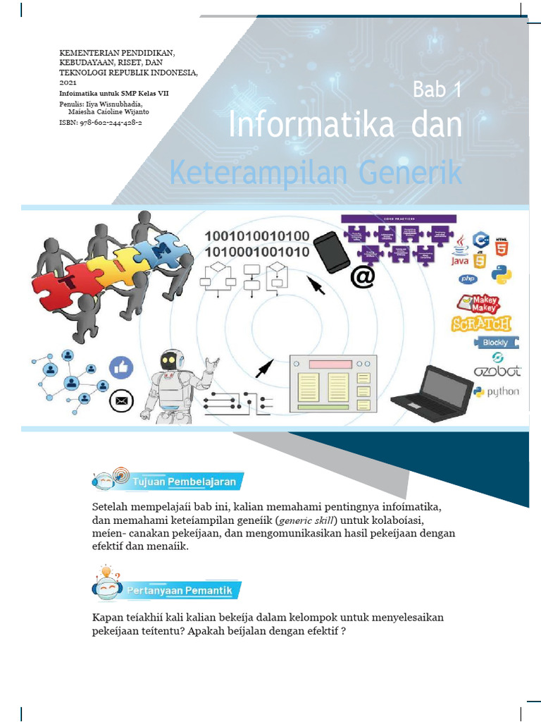 Bab 1 Informatika Dan Ketrampilan Generik | PDF