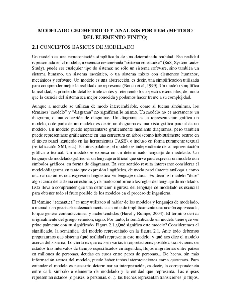 Modelado Geometrico y Analisis Por Fem (Metodo | PDF | Método de ...
