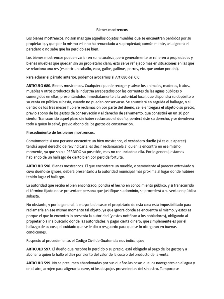 Bienes Mostrencos | PDF | Ciencias sociales | Hogar, jardinería y bricolaje