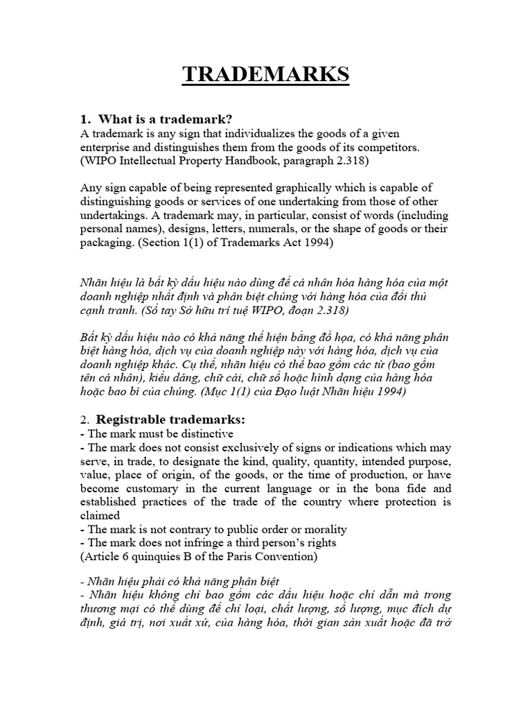 Understanding Trademark Registration | PDF | Trademark | Intellectual ...