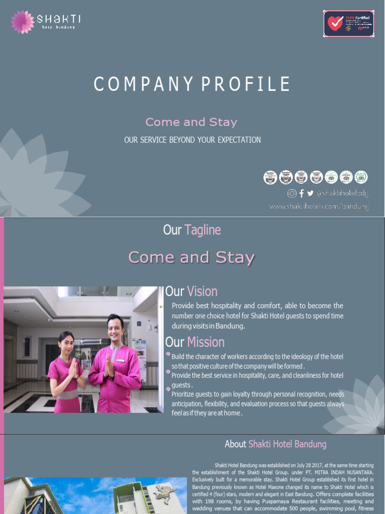 Shakti Hotel Bandung Company Profile | PDF | Hotel | Room