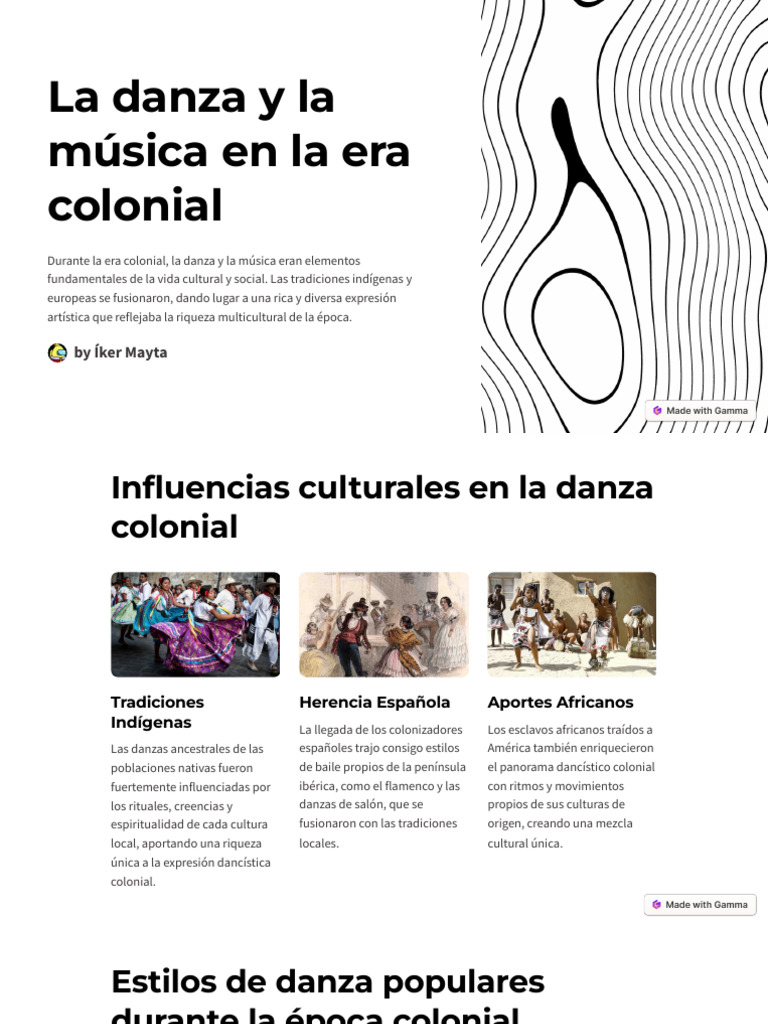 Fusión Cultural en Danza Colonial | PDF | Bailes | Instrumentos musicales
