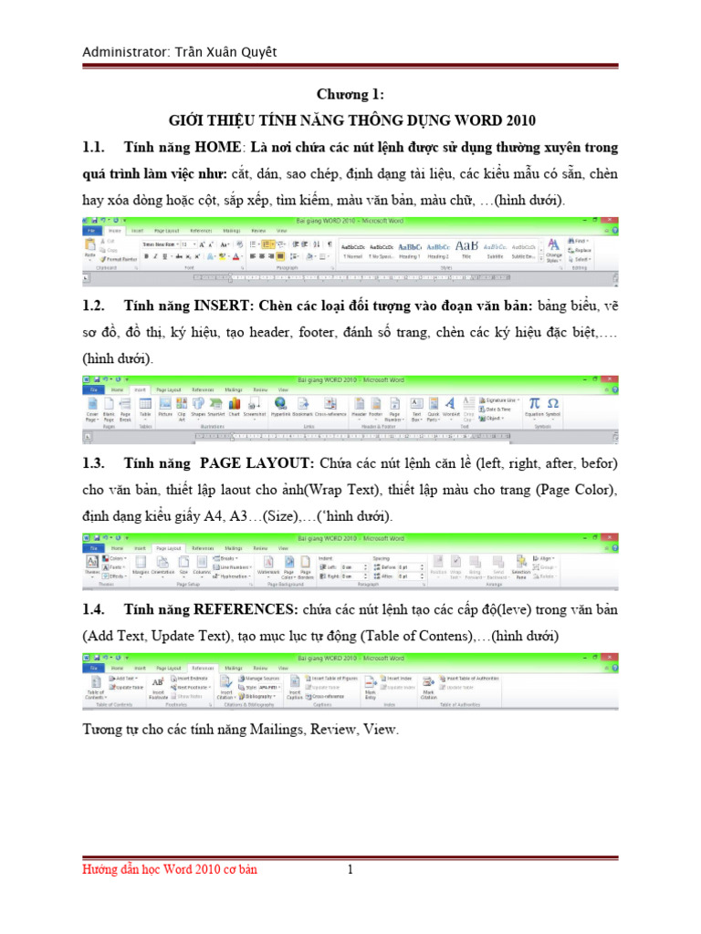 bai-giang-word-2010 | PDF