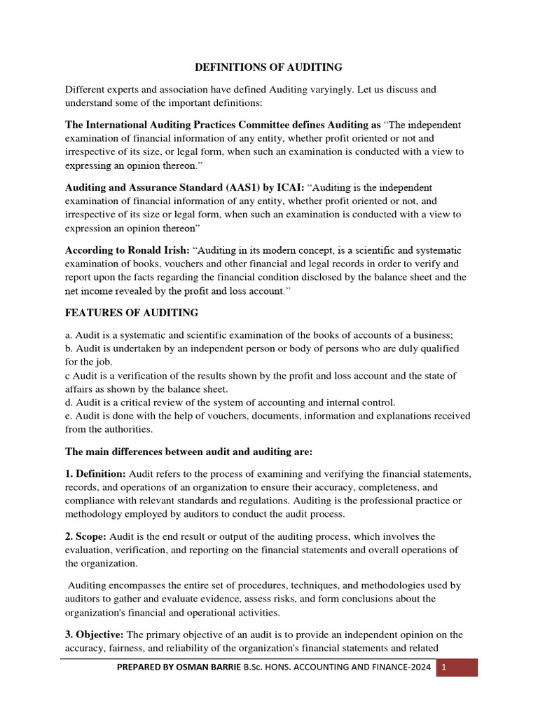 STATISTICAL METHOD IN PROFESSIONAL AUDITING | Download Free PDF | Audit ...