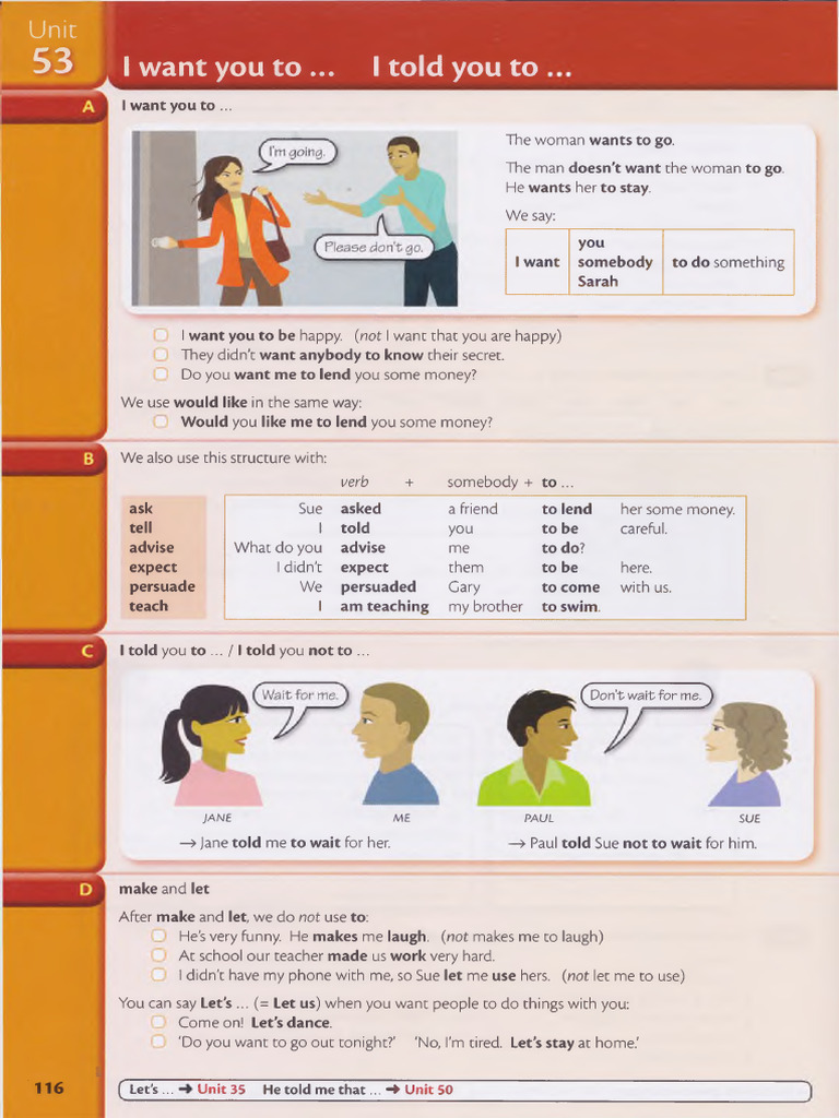 Understanding "Want" and "Make" in English | PDF