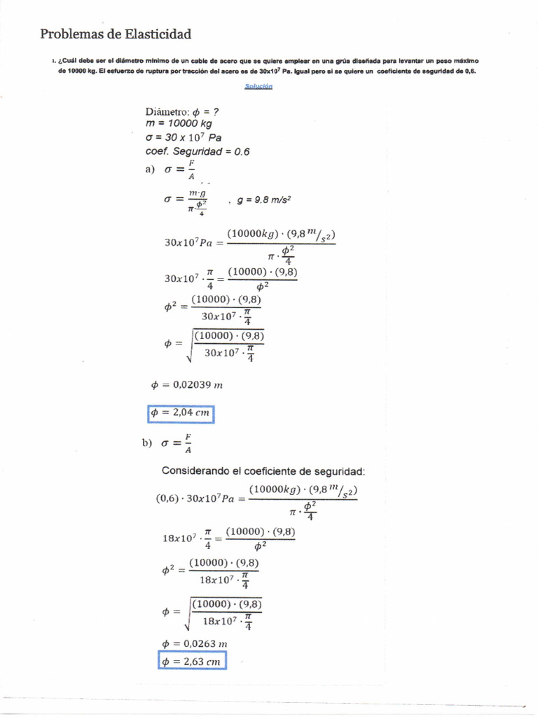 Ejer. Res. Elasticidad +++ 2021 | PDF