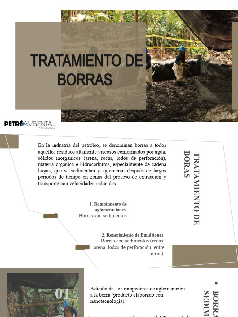 Tratamiento Borras Pta | PDF | Petróleo | Sedimentación