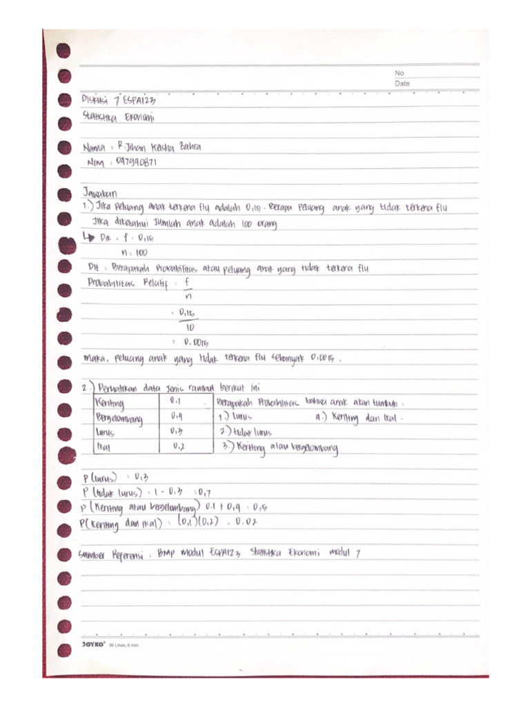 Tuton 7 - ESPA123 - R. Jihan Keisha Zahra | PDF