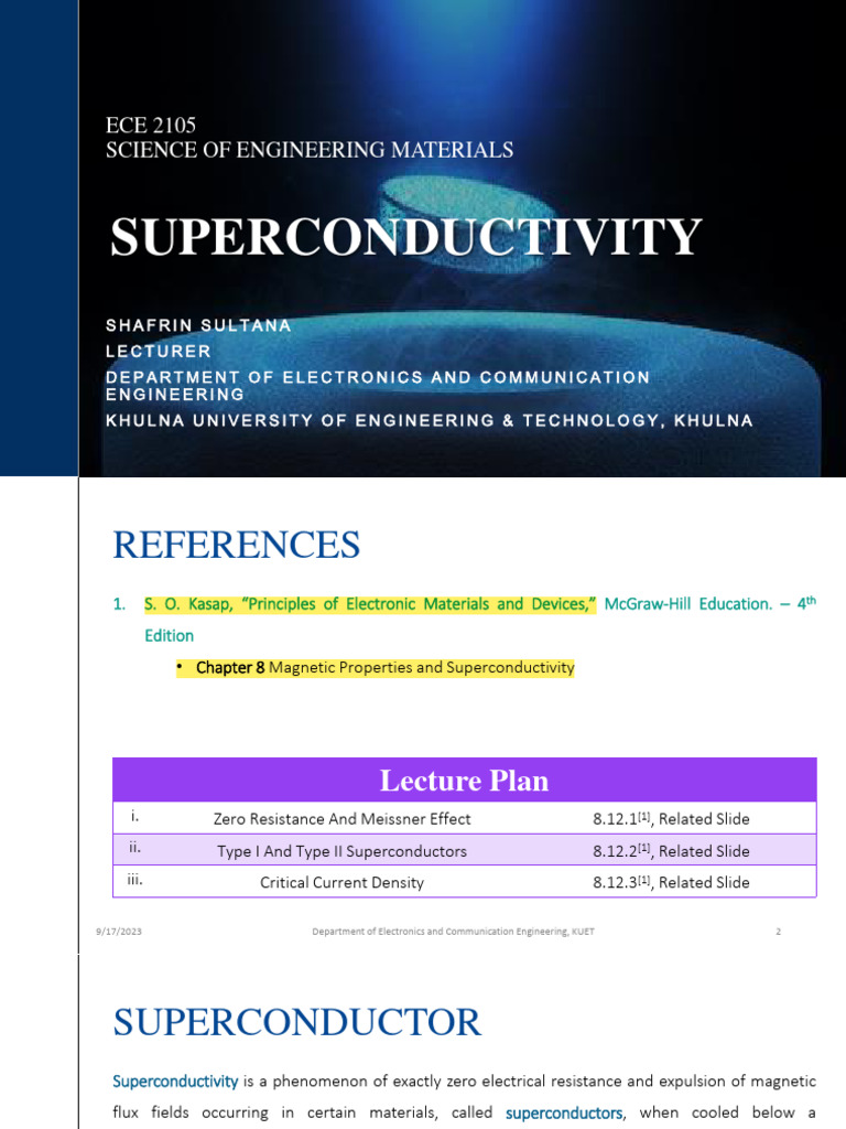 Superconductivity | PDF | Superconductivity | Physical Sciences