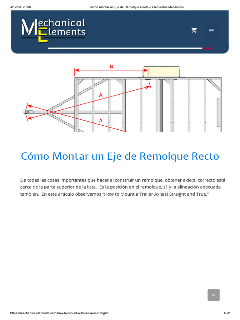 Montaje Correcto de Ejes de Remolque | PDF | Eje | Vehículos