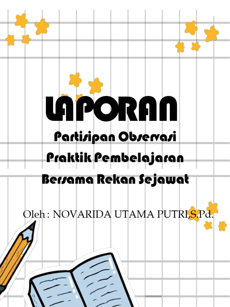 Laporan Observasi Teman Sejawat Novarida UP S.Pd. | PDF